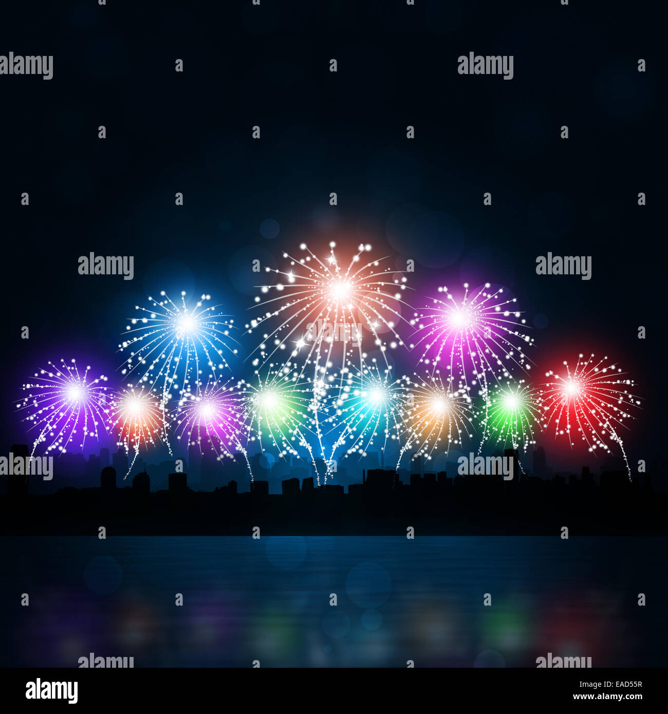 Multicolor fireworks hi-res stock photography and images - Alamy