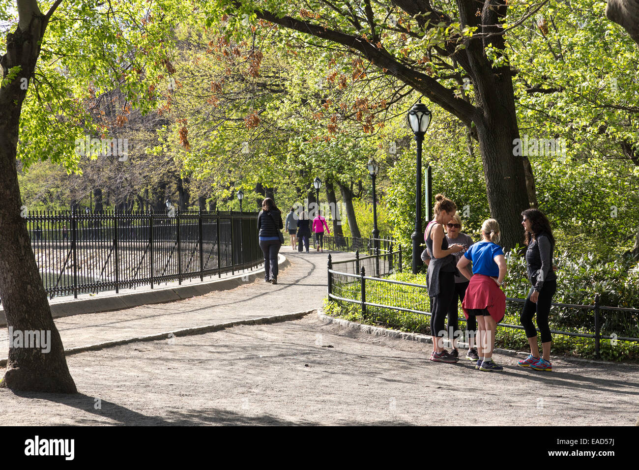 The Reservoir Jogging Path, Central Park, NYC, USA Stock Photo - Alamy