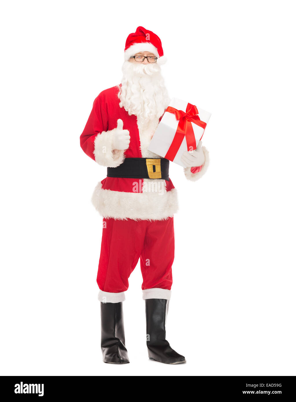 Red gift box character Cut Out Stock Images & Pictures - Alamy