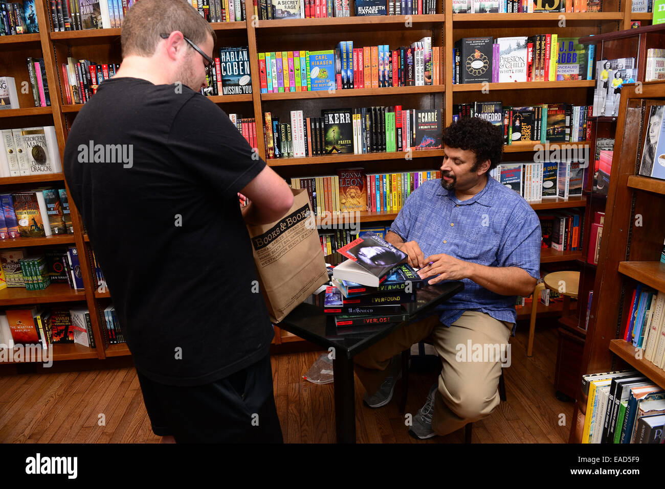 Neal Shusterman signs copies of his young readers book 'Unwind Series ...