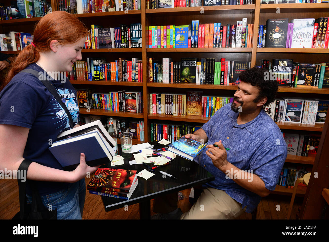 Neal Shusterman signs copies of his young readers book 'Unwind Series ...