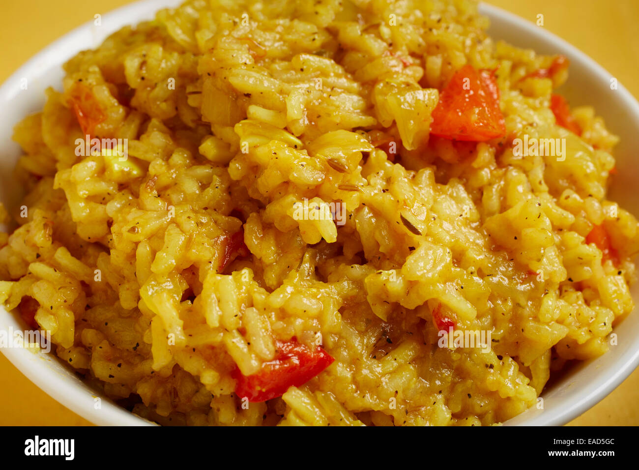 Spanish Rice, actually a dish from the American Southwest Stock Photo ...