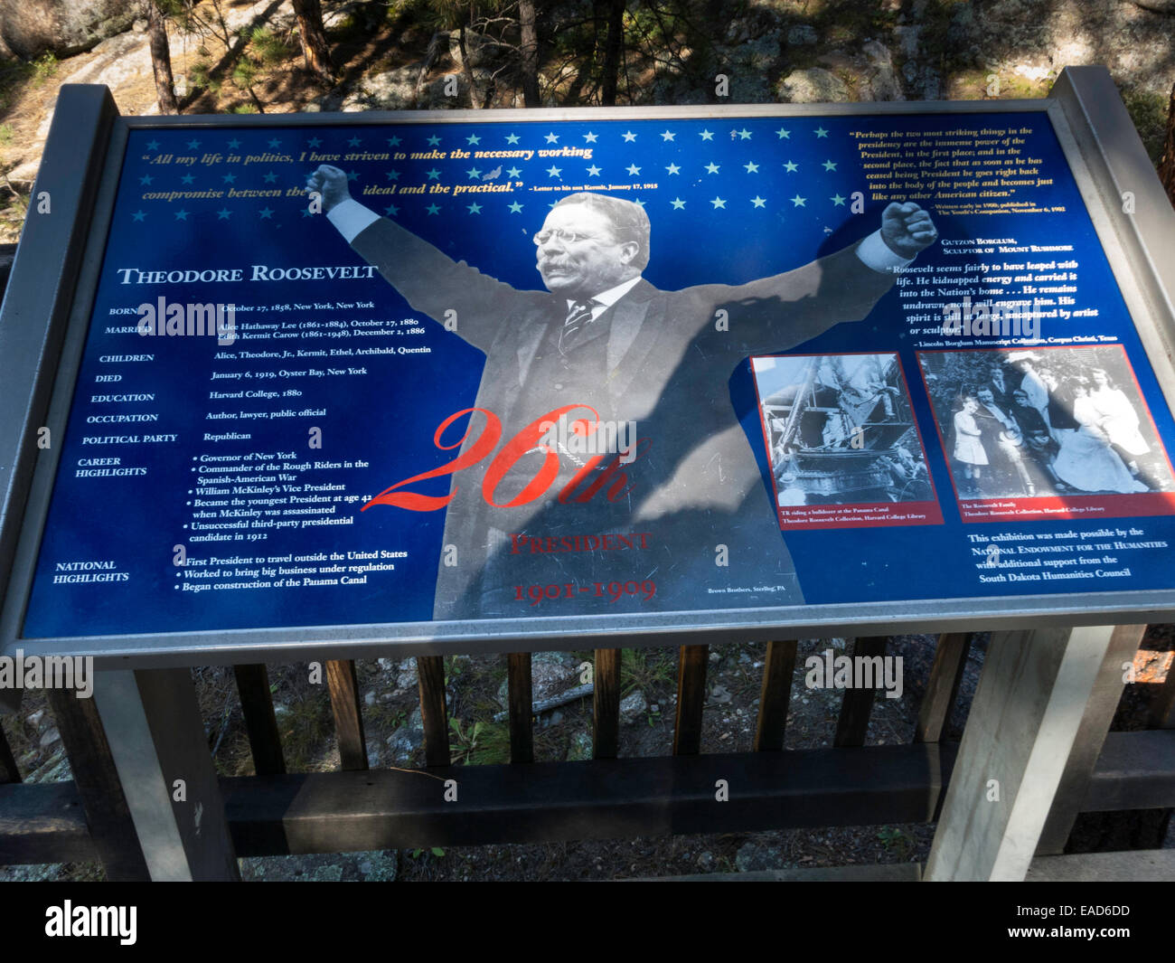 Presidential Trail, Mount Rushmore National Memorial, SD, USA Stock ...
