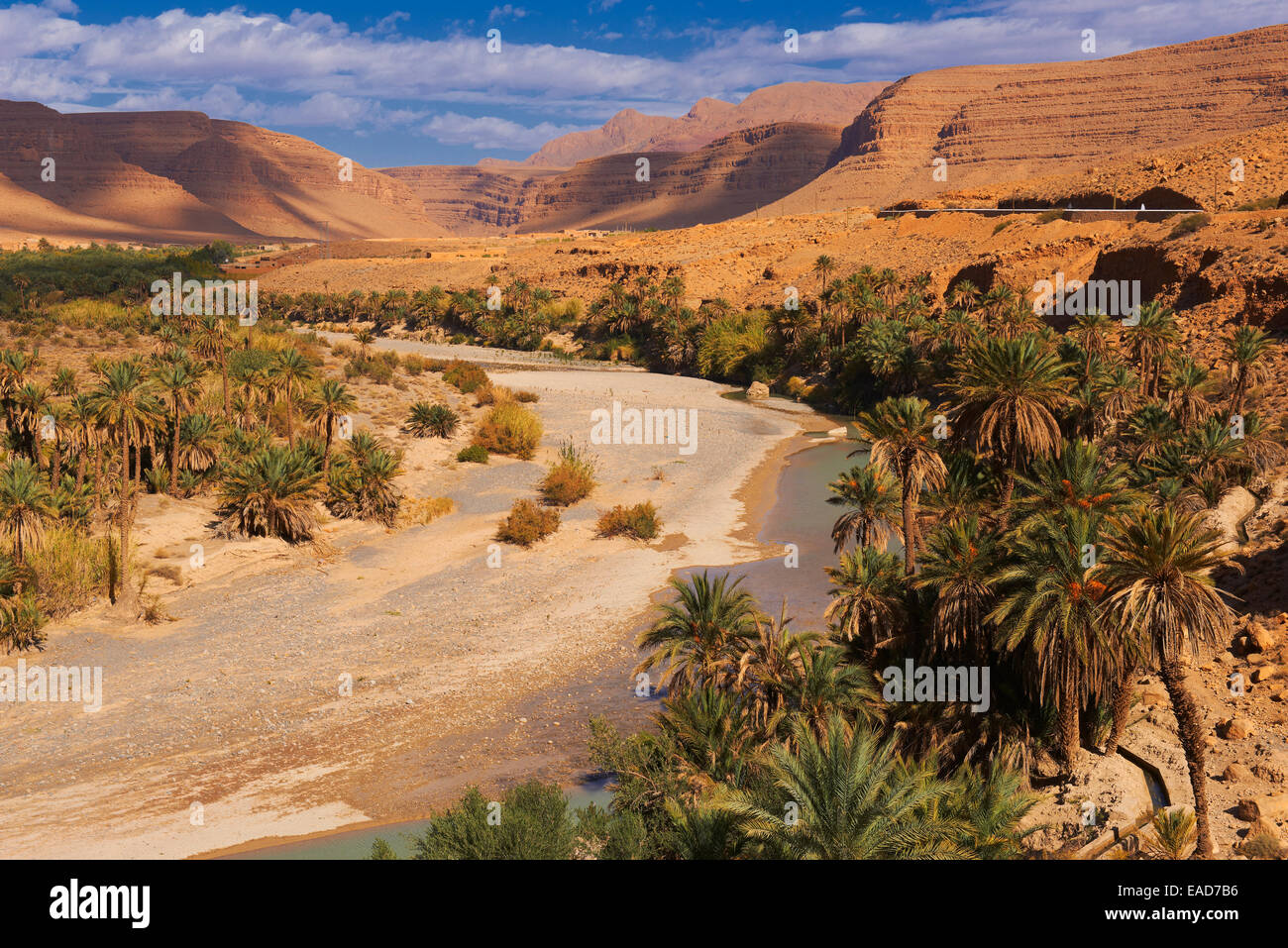 Ziz River, Oued Ziz, Gorges Du Ziz, Ziz Valley, Ziz Gorges, Oasis Stock ...