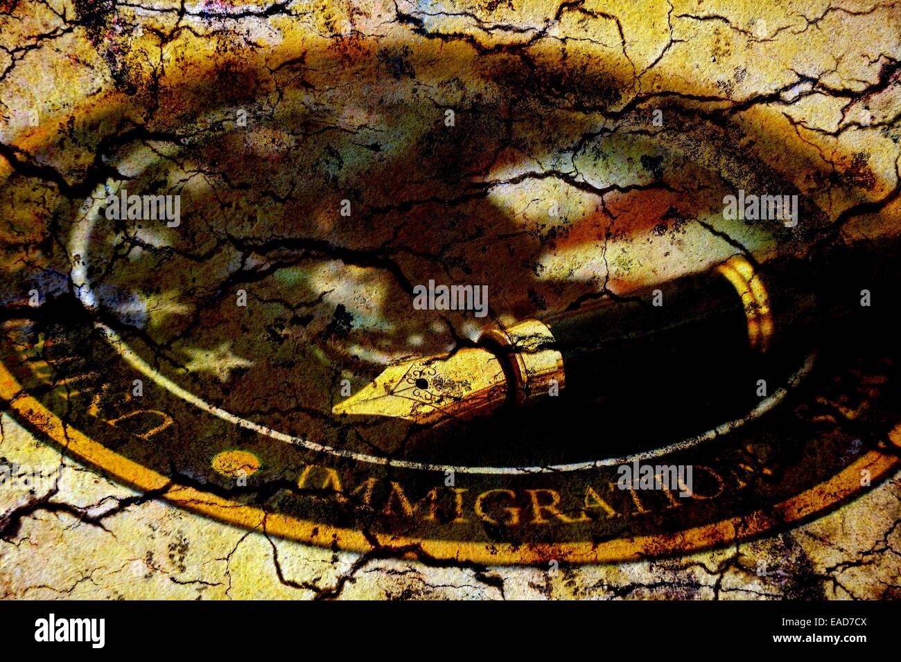 Department of homeland security stamp hi-res stock photography and ...