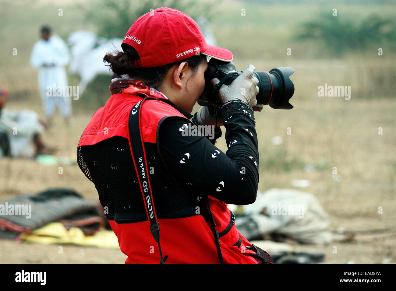 camera, caucasian, cheerful, equipment, female, holding, human, lady ...