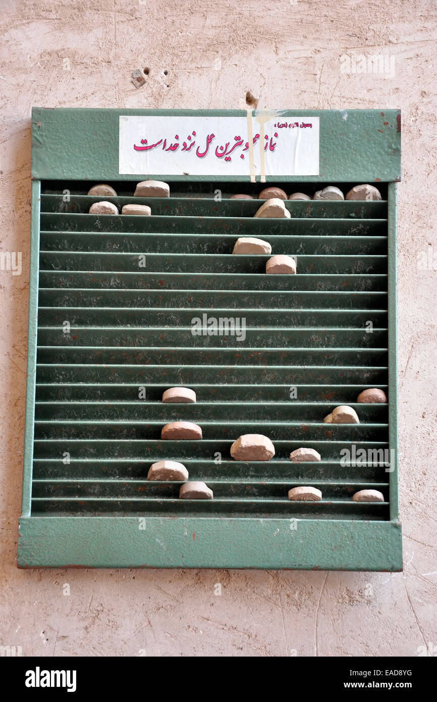 Iran, Yazd, traditional object, prayers table Stock Photo - Alamy