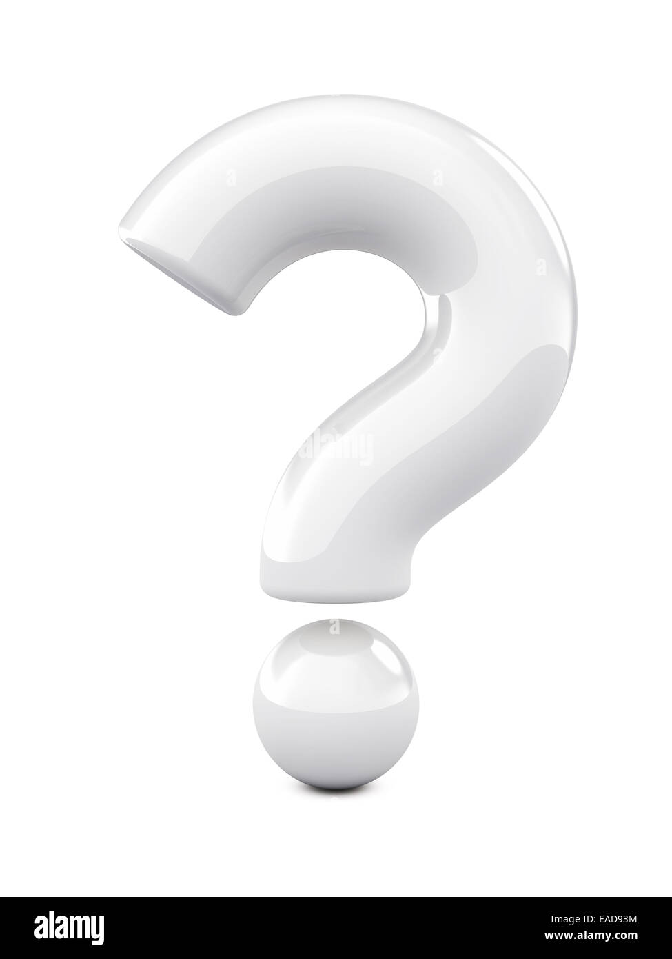 White question mark icon , isolated on white Stock Photo - Alamy