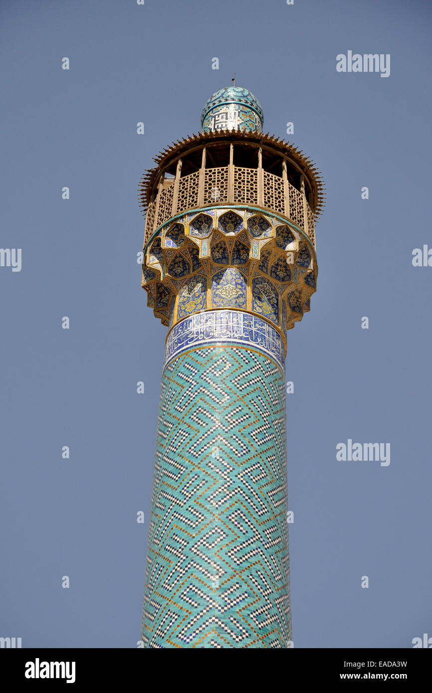 Iran, Isfahan, minaret Stock Photo - Alamy