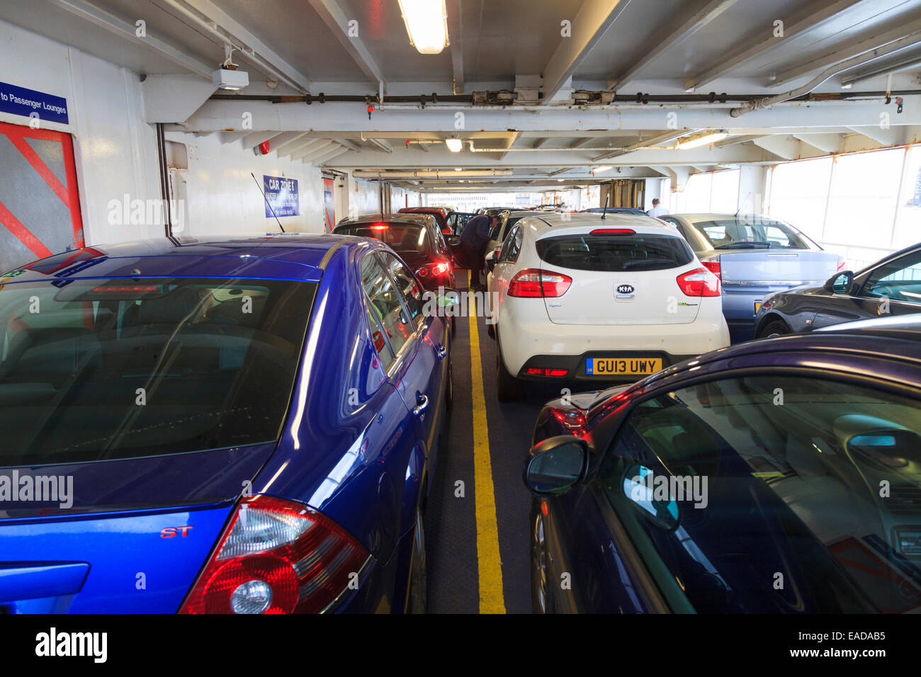 Ferry cars deck hi-res stock photography and images - Alamy