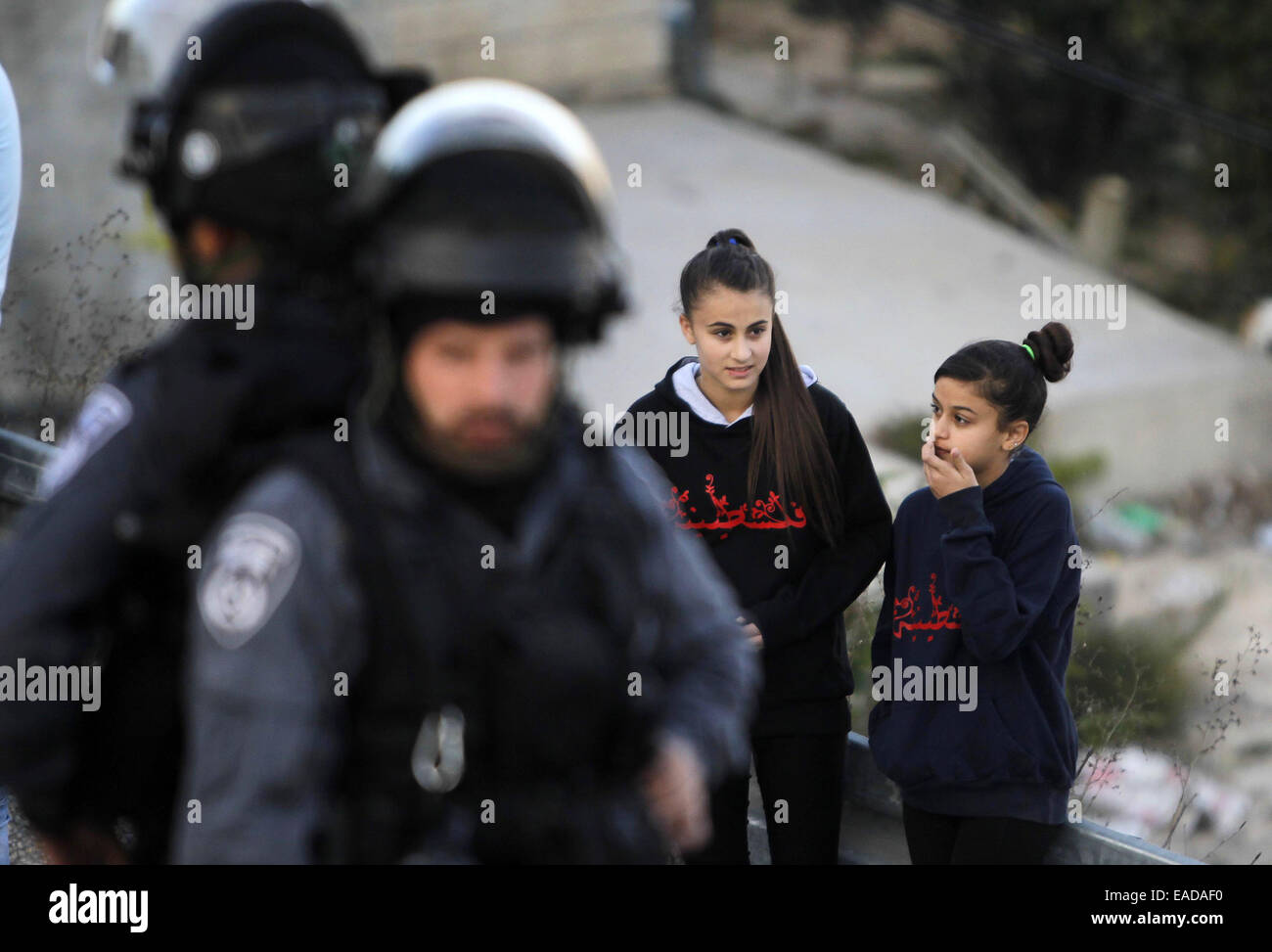 Issawiya, Jerusalem, Palestinian Territory. 12th Nov, 2014. Palestinian ...