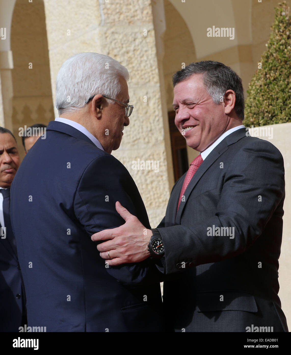 Amman, Jordan. 12th November, 2014. Jordan's King Abdullah II meets ...