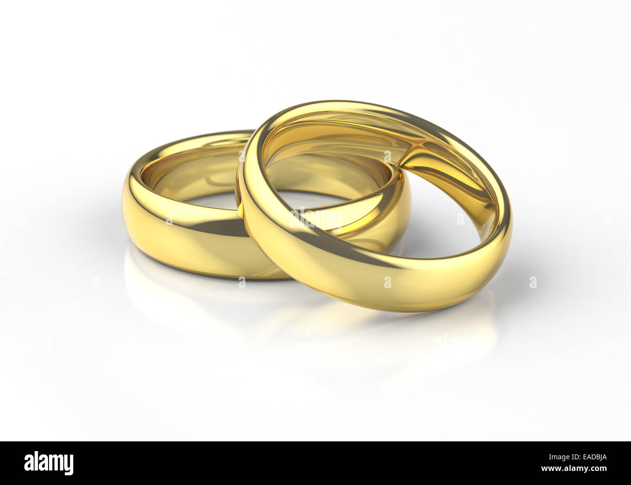 Gold wedding rings Stock Photo - Alamy