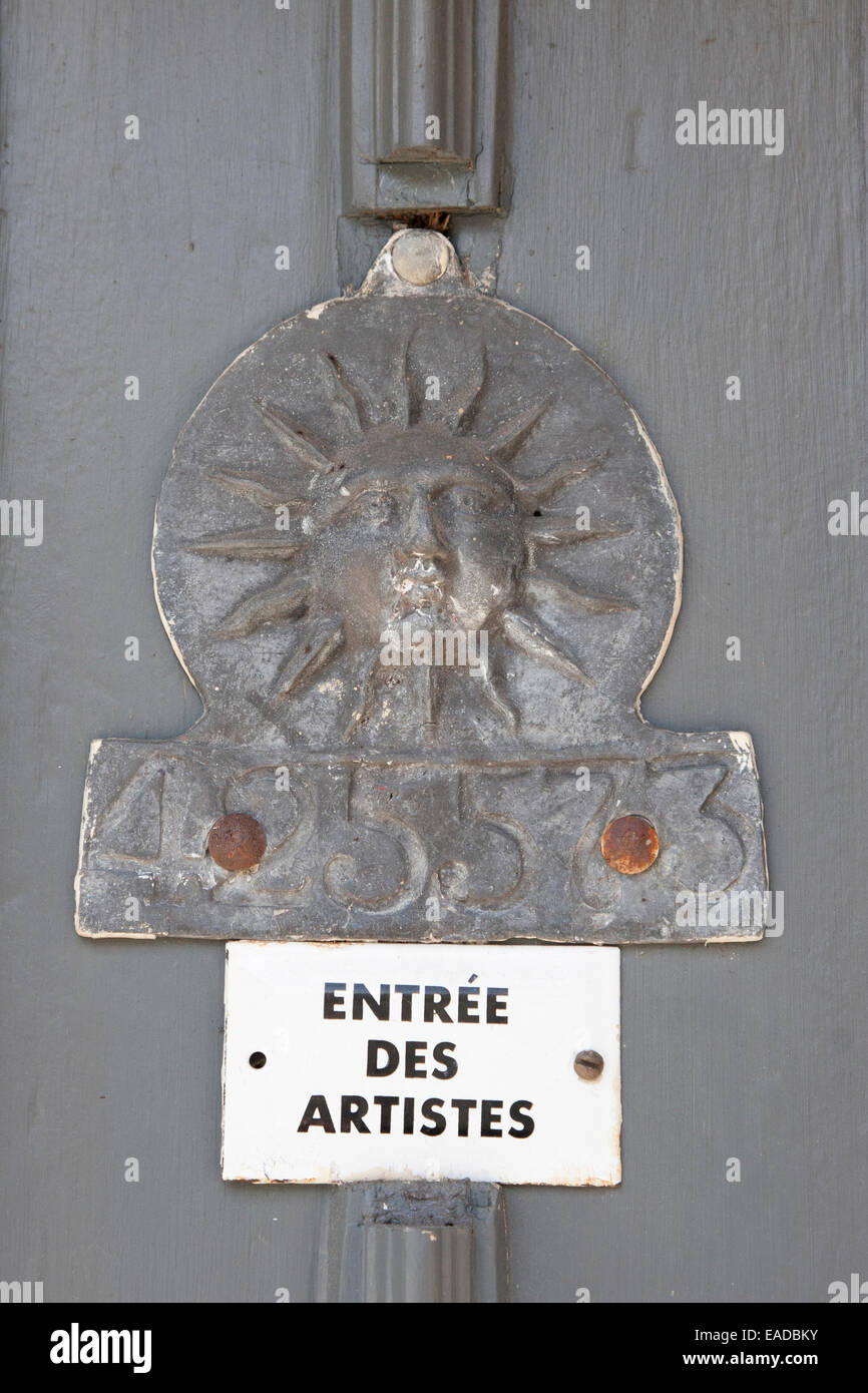 Door signage in San Francisco Stock Photo - Alamy