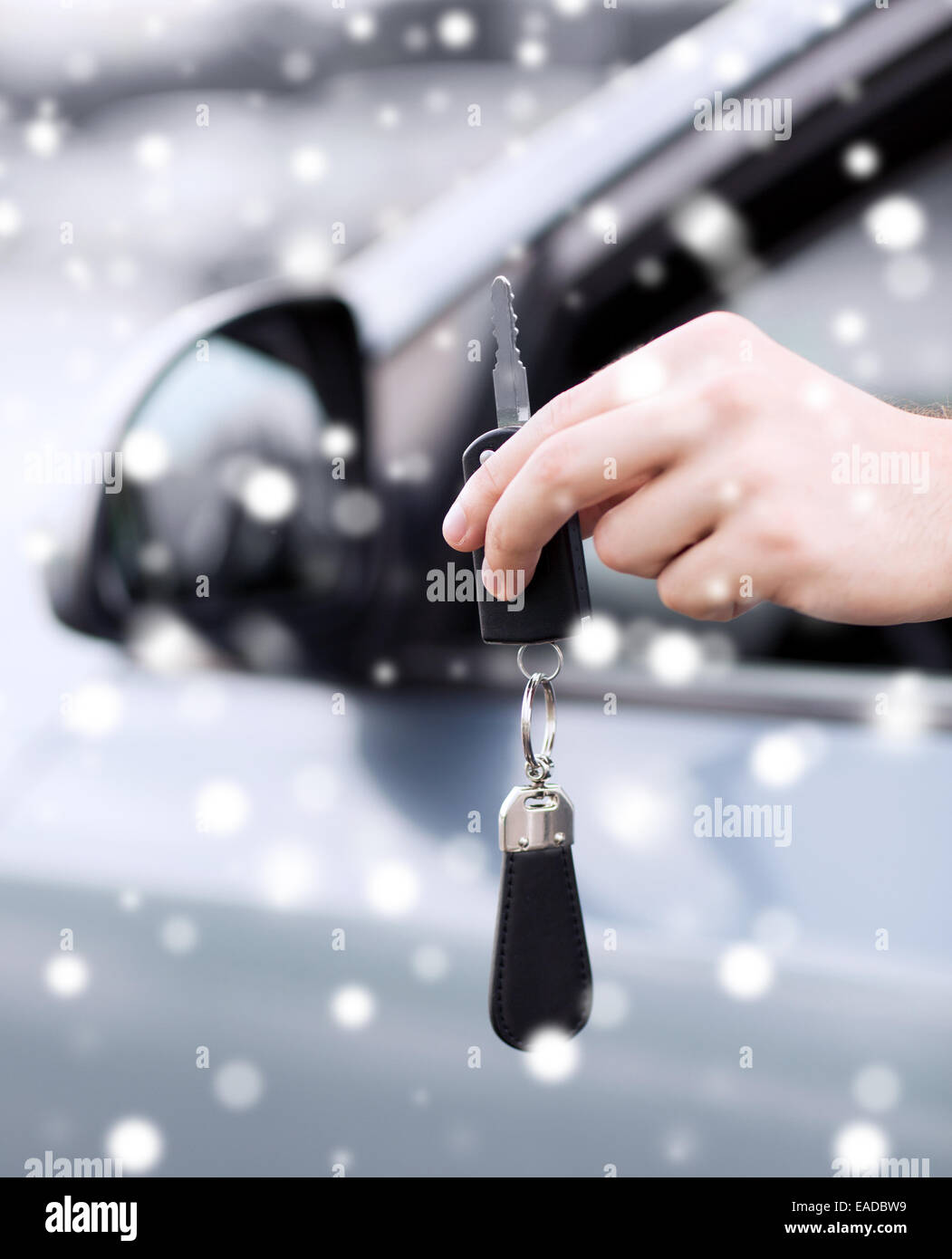 close up of man with car key outdoors Stock Photo - Alamy