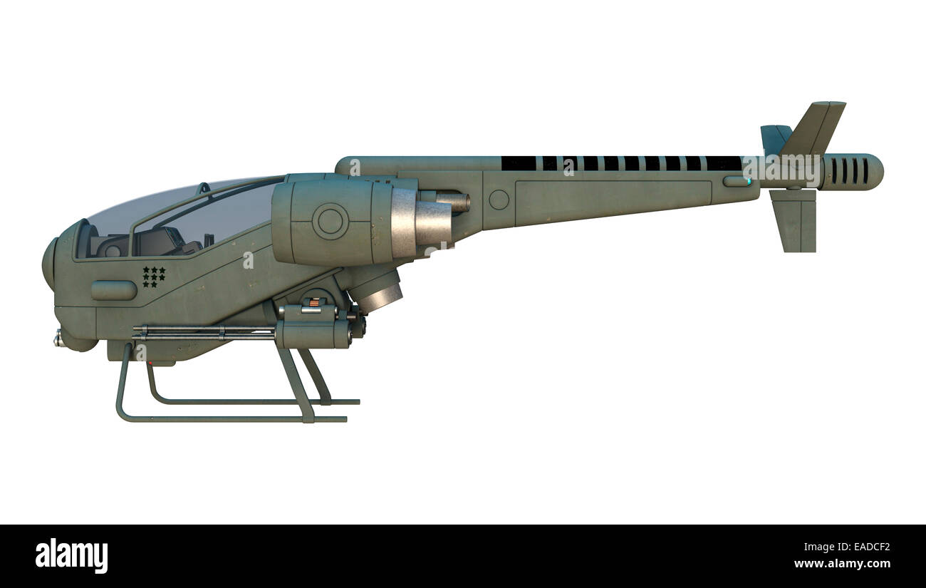 3D digital render of a helicopter isolated on white background Stock ...