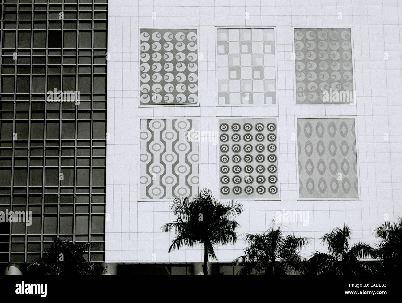 Modern abstract art in chiaroscuro Jakarta in Java in Indonesia in ...