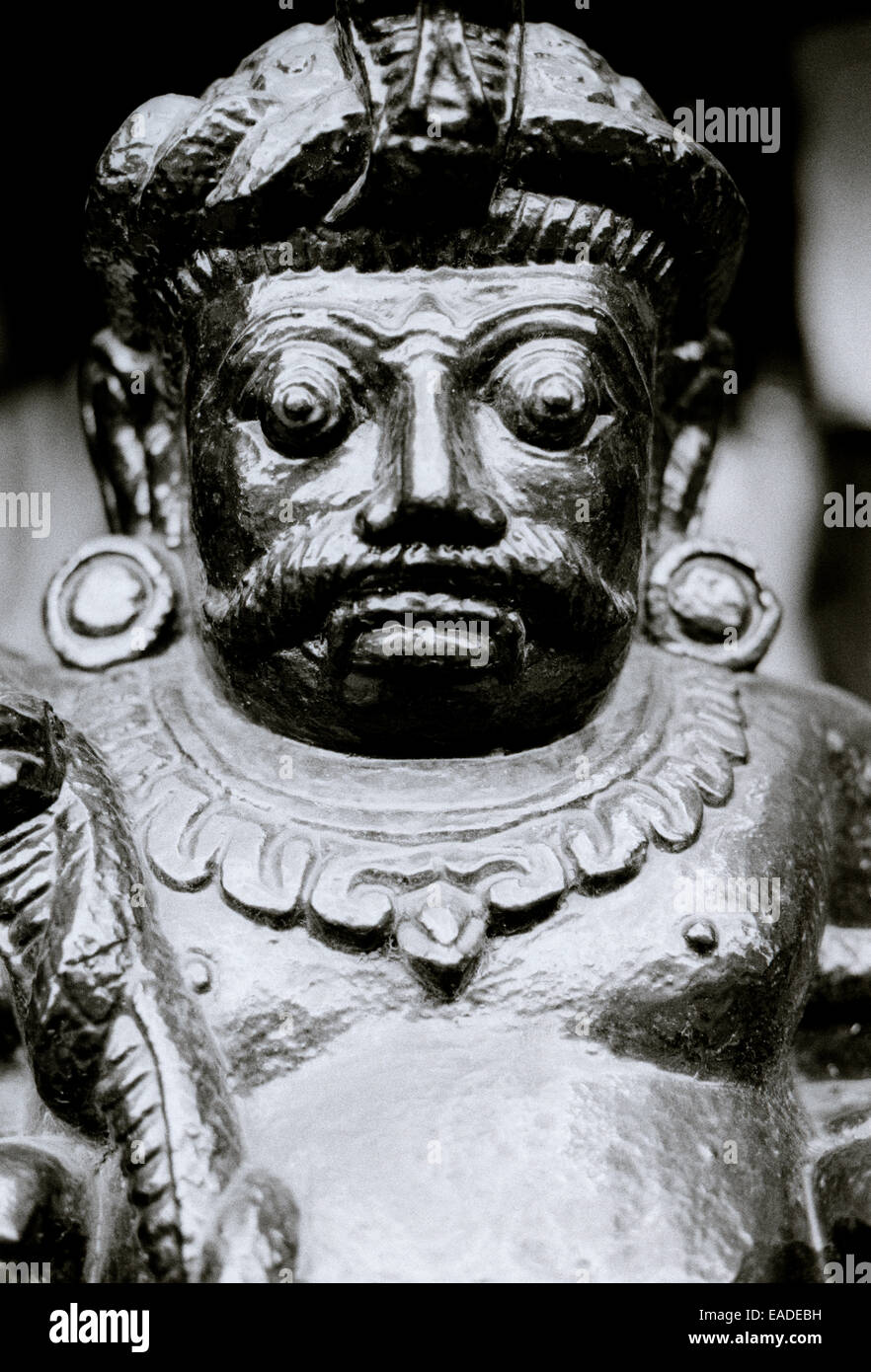 Indonesian warrior sculpture art in the city of Jakarta in Java in ...