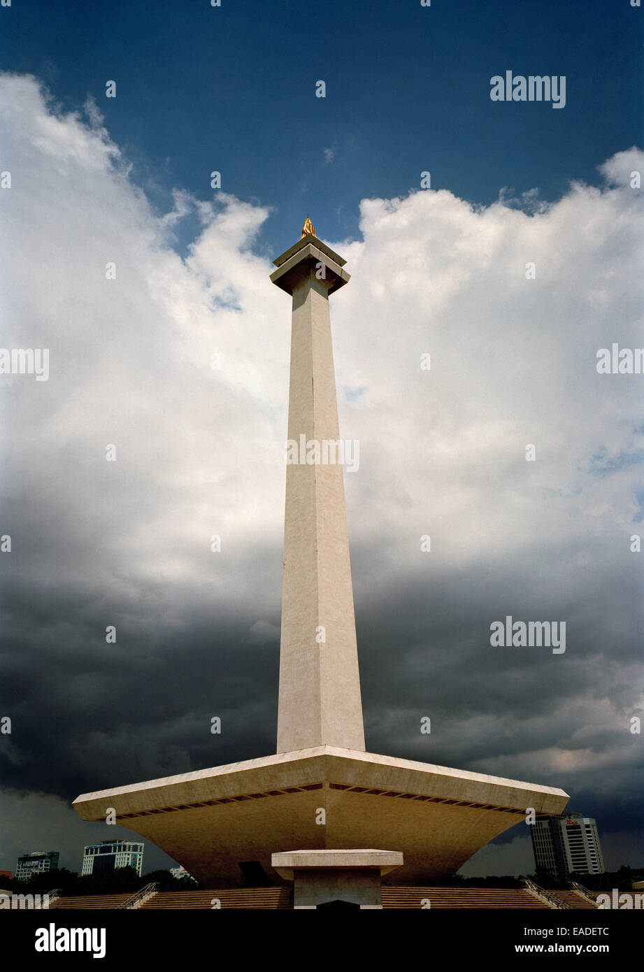 National Monument of Independence in Merdeka Square in Jakarta in Java ...