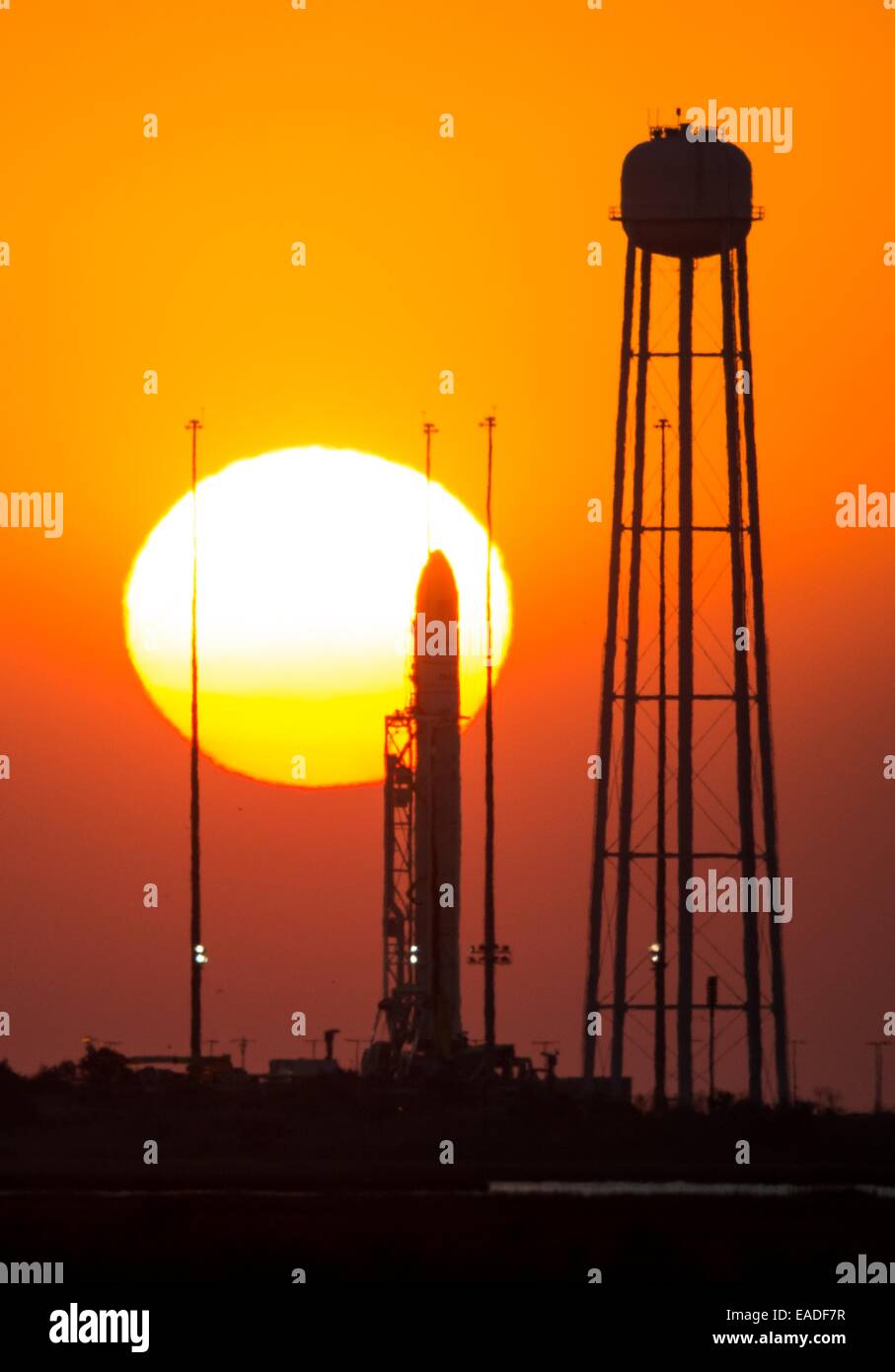 The Orbital Sciences Corporation Antares Rocket With The Cygnus