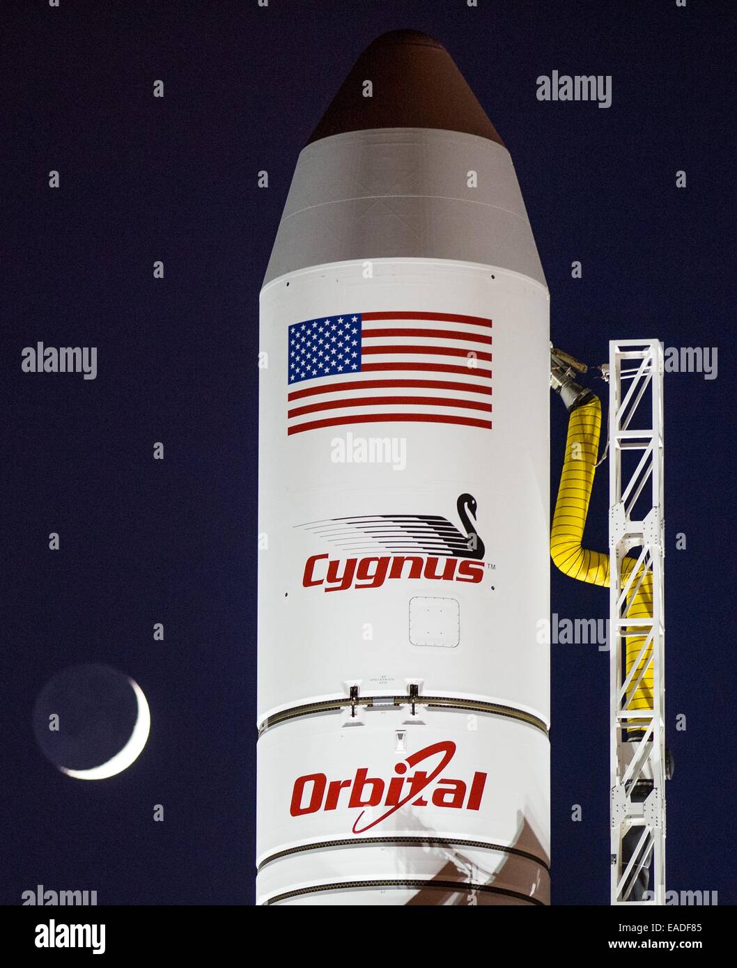 The Orbital Sciences Corporation Antares Rocket With The Cygnus
