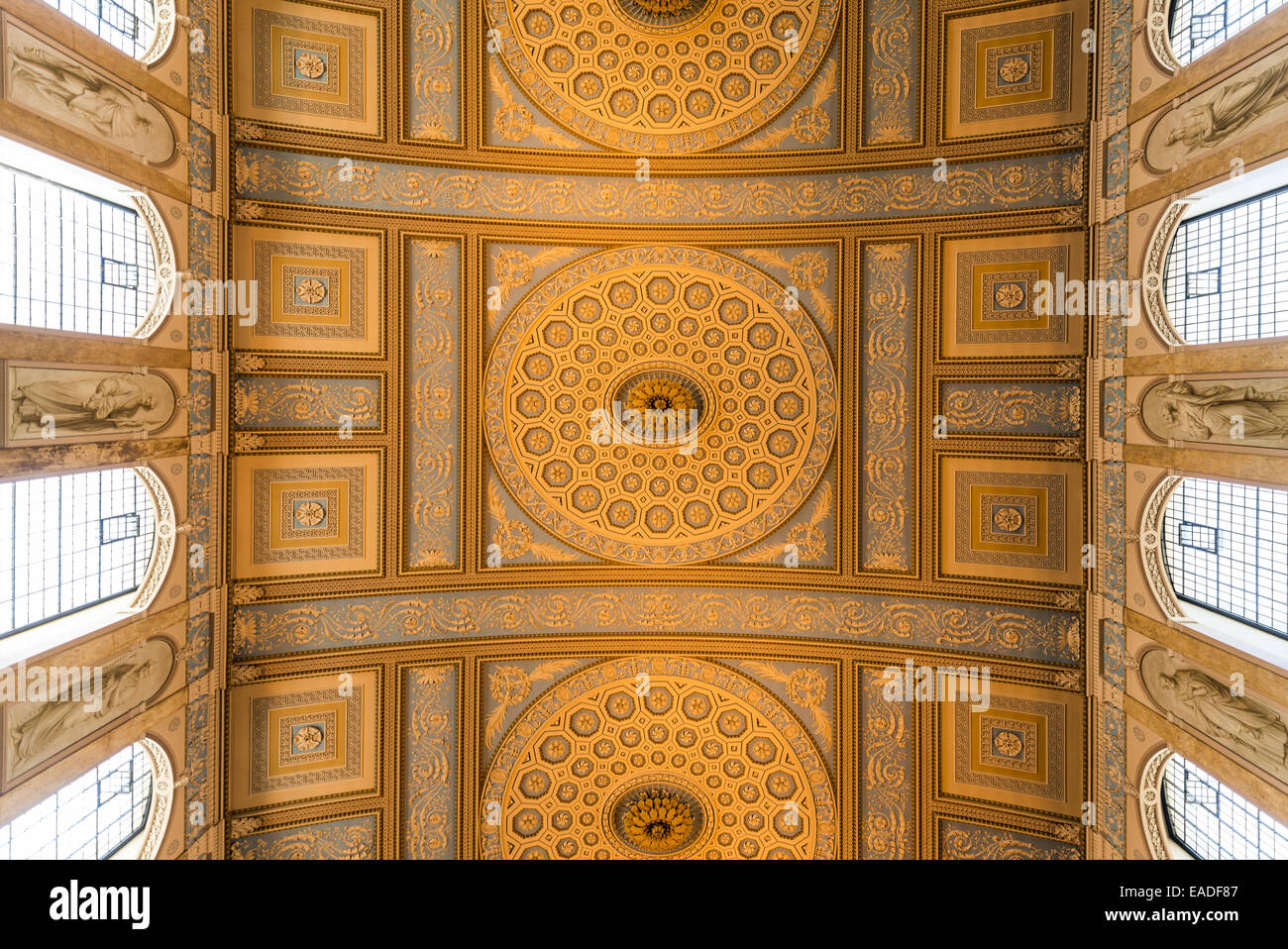 The ceiling of the Chapel at the Old Royal Naval College, Greenwich ...