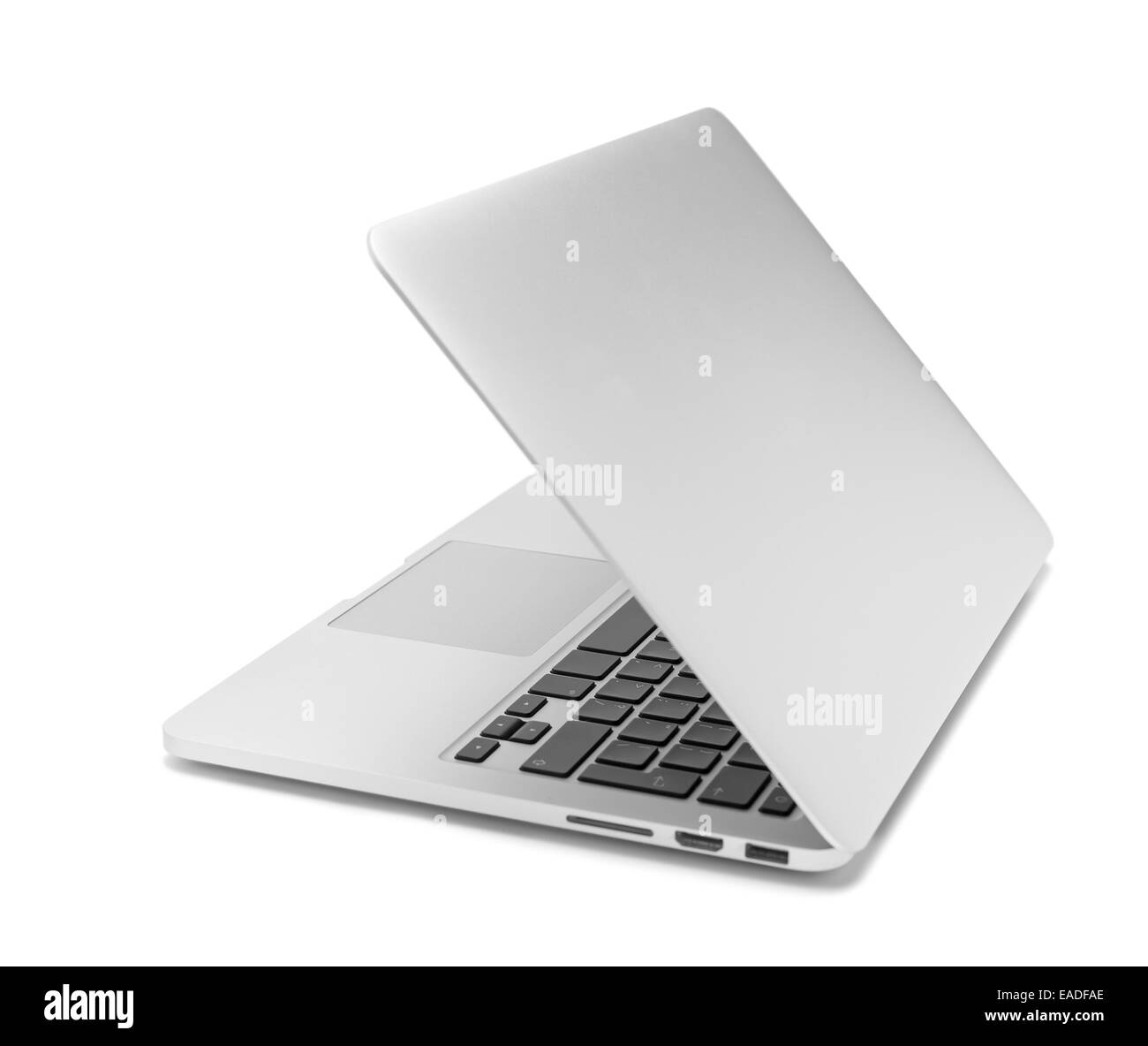 Laptop closeup on white background Stock Photo - Alamy