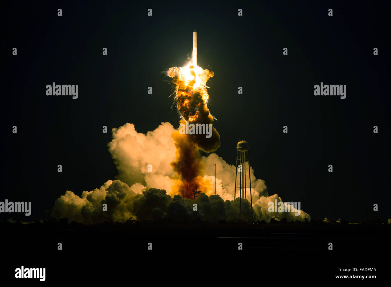 The Orbital Sciences Corporation Antares Rocket With The Cygnus