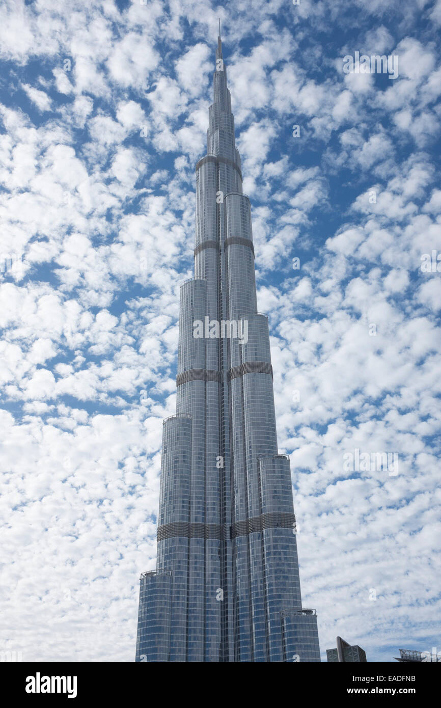 The tallest building int he world, Dubai's Burj Khalifa set in front of ...