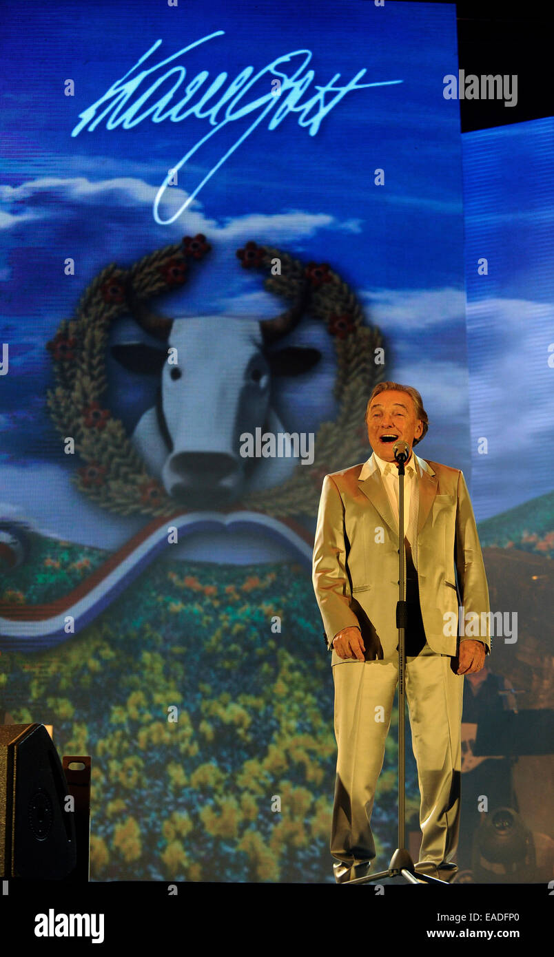 Famous Czech pop singer Karel Gott performs within a concert tour in ...