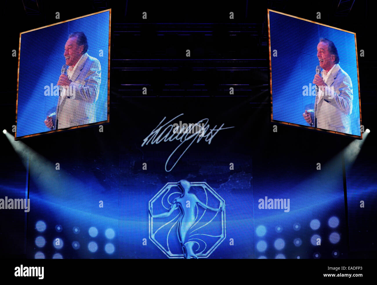 Famous Czech pop singer Karel Gott performs within a concert tour in ...