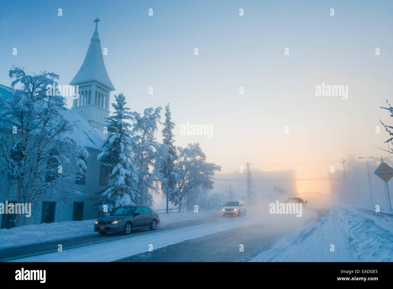 Fairbanks alaska downtown snow hi-res stock photography and images - Alamy