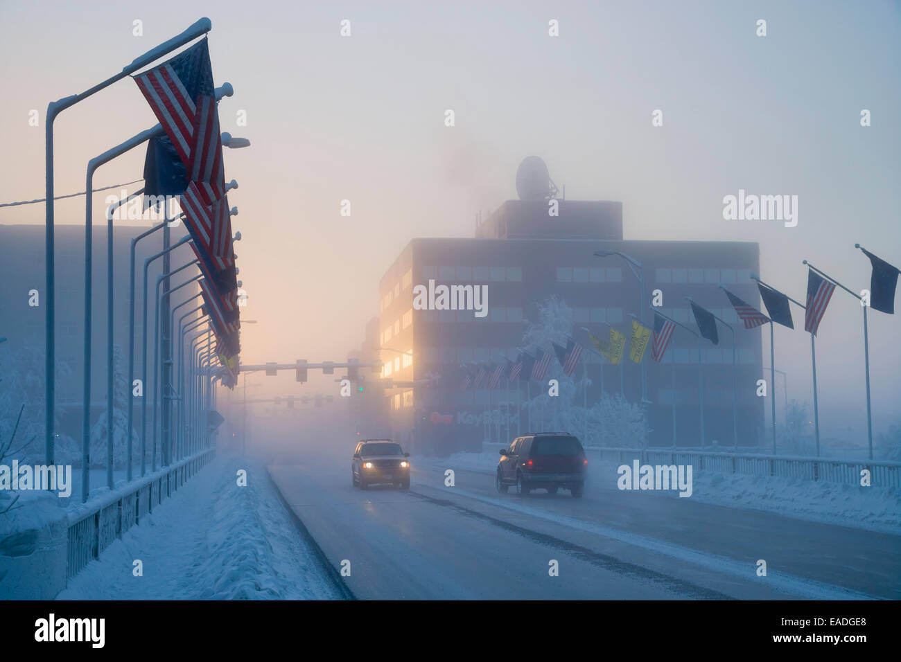 Fairbanks alaska downtown snow hi-res stock photography and images - Alamy