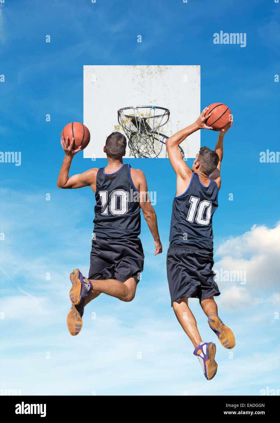 basketball player shooting the ball Stock Photo - Alamy