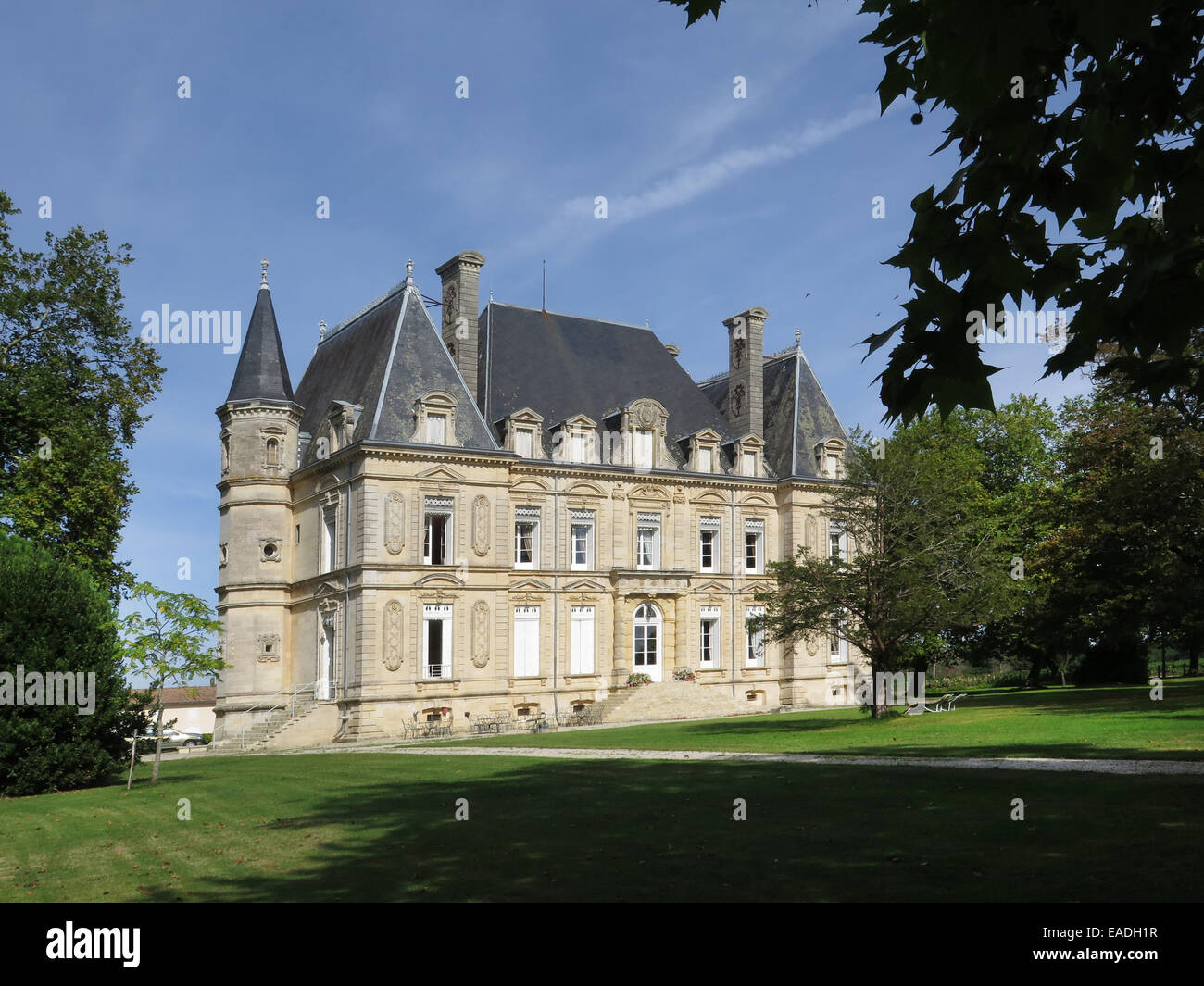 Chateau Rousseau de Sipian, at Valeyrac in the Bordeaux region of ...