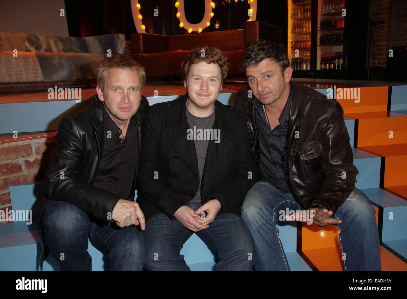 Hans Sigl and Christof Hintze promoting their talkshow 'Hintze und Sigl ...