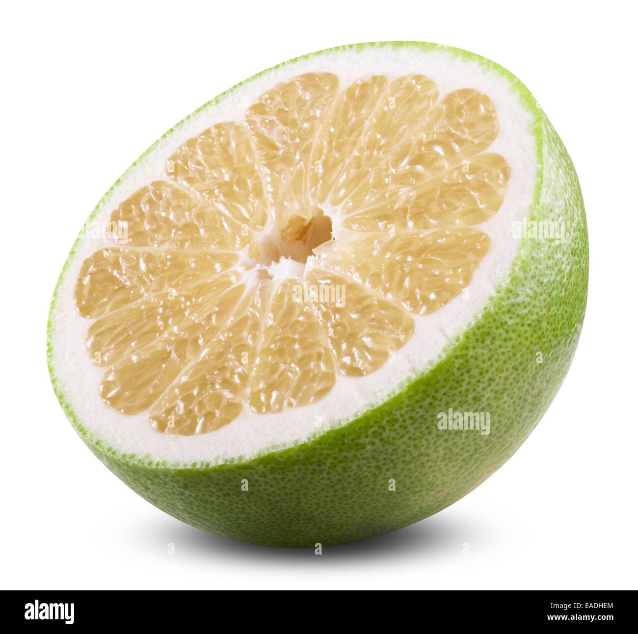 sweet green grapefruit isolated on white. Clipping path Stock Photo - Alamy