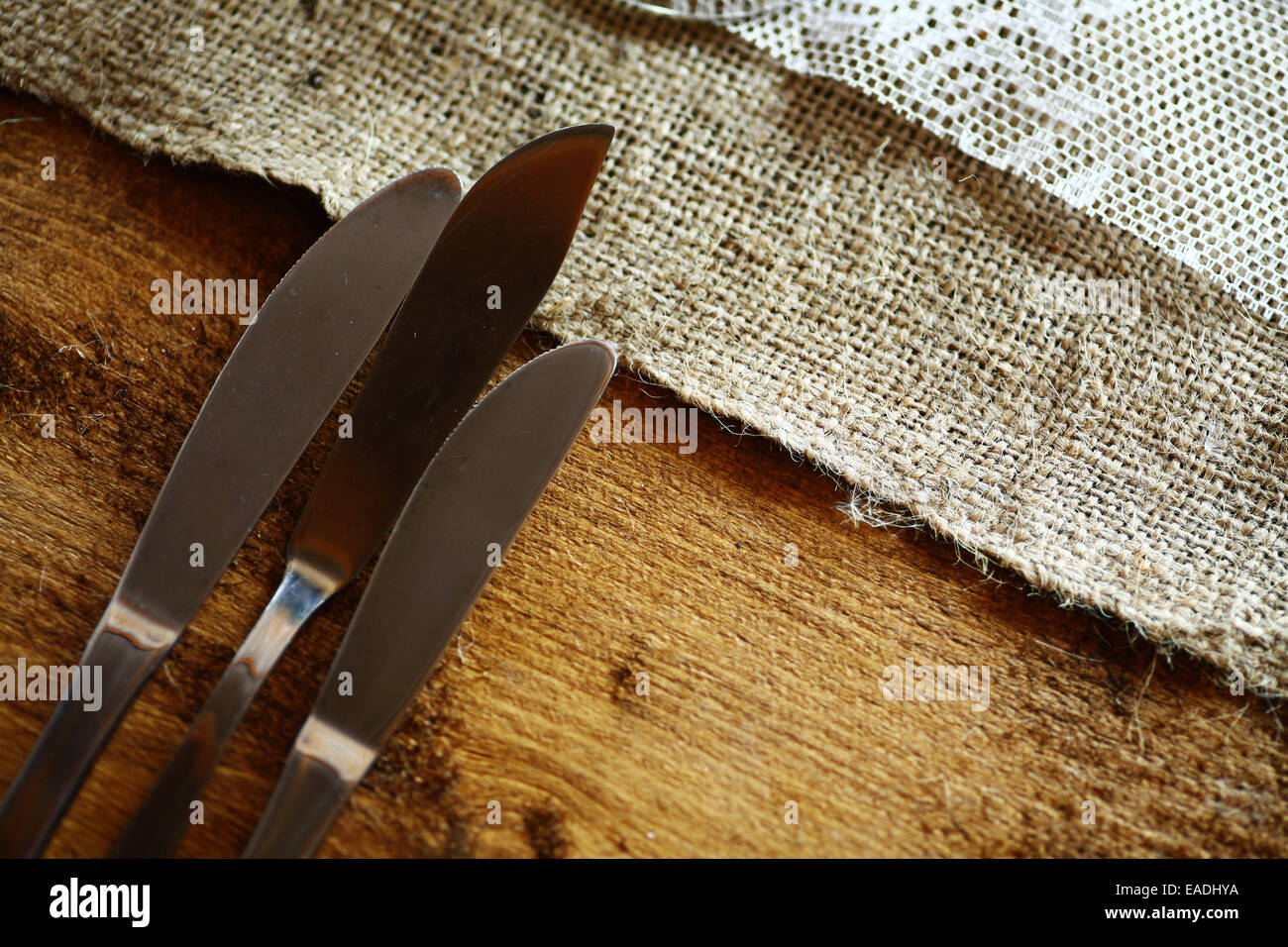 Knives on the table hi-res stock photography and images - Alamy
