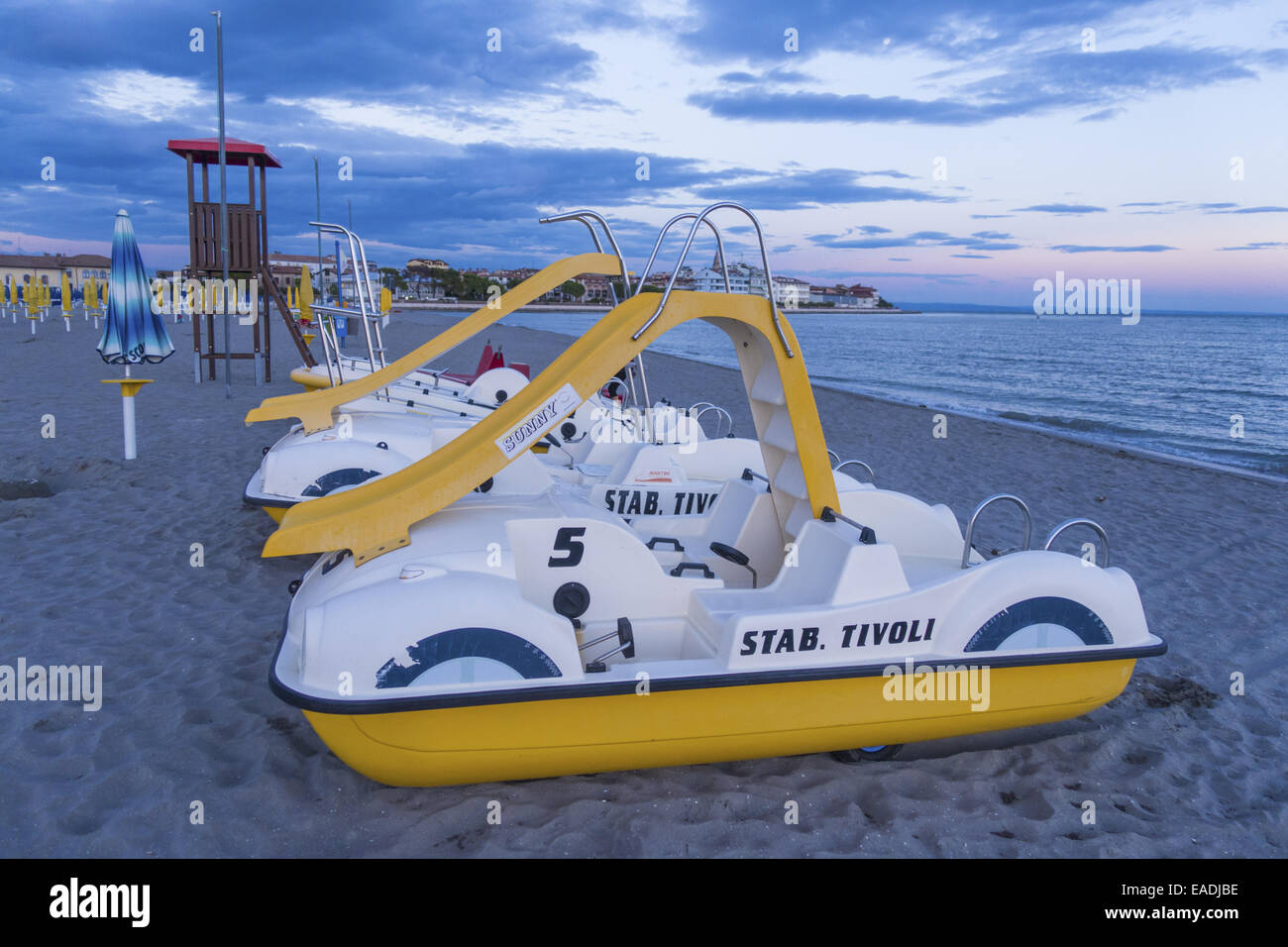 Tourist Beach Village of Grado, Friuli-Venezia Giulia, Italy, Friaul ...