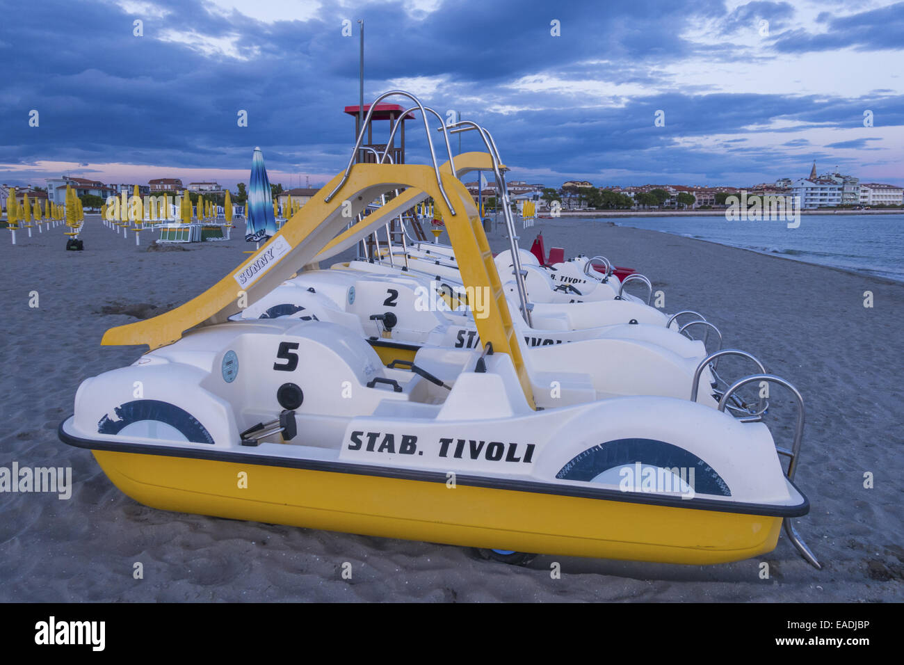 Tourist Beach Village of Grado, Friuli-Venezia Giulia, Italy, Friaul ...