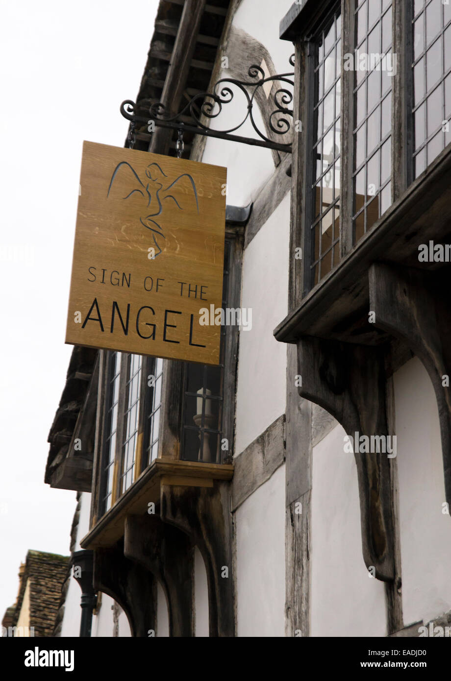 Lacock Village in Wiltshire England UK The Sign of the Angel Pub ...
