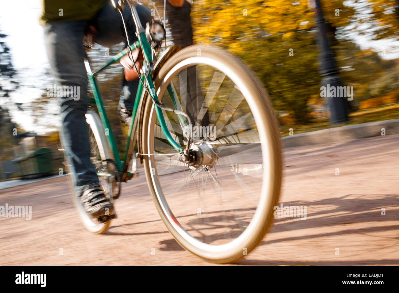 Closeup man riding bicycle hi-res stock photography and images - Alamy