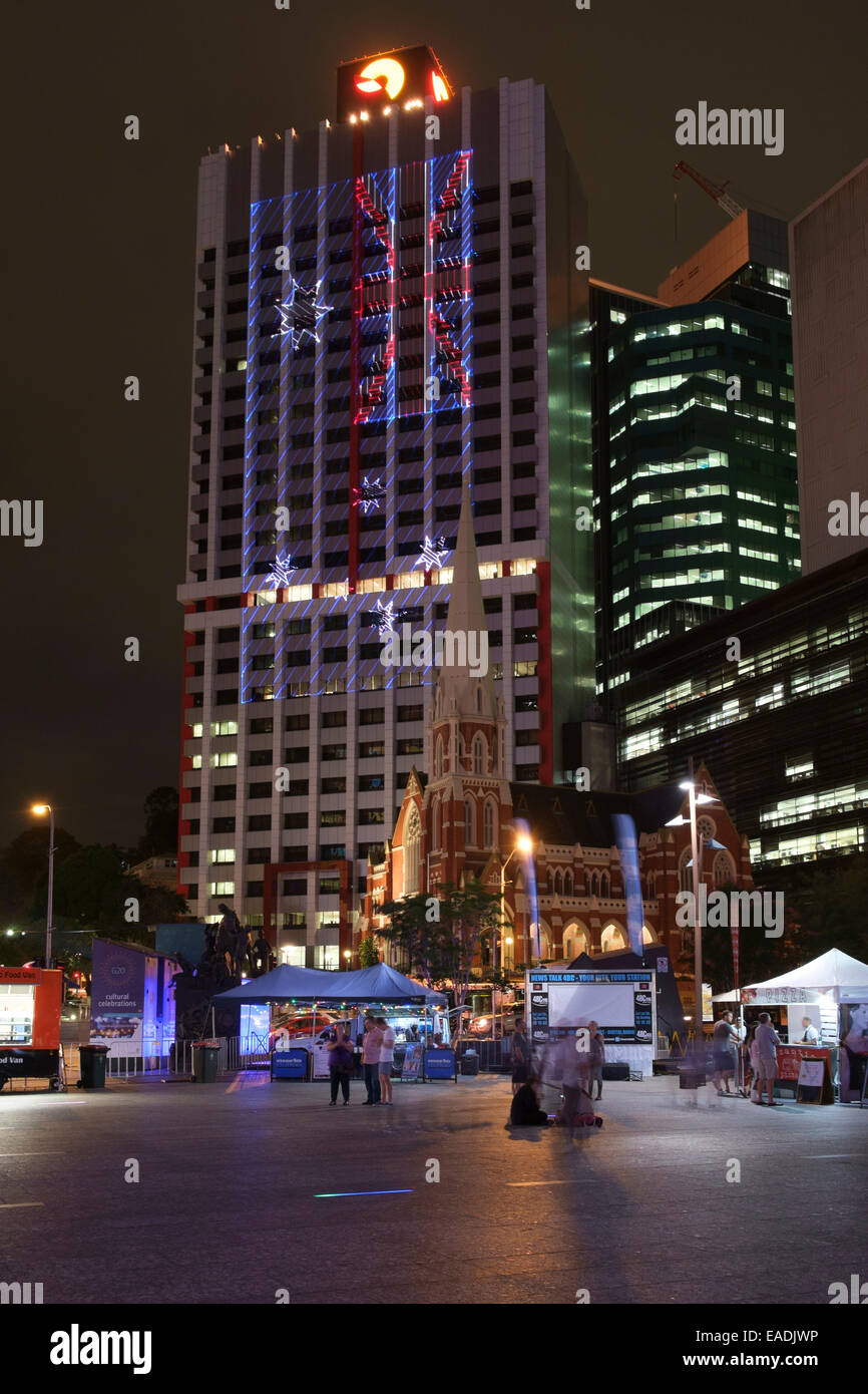 Brisbane, Australia. 12th November, 2014. A selection of buildings have ...
