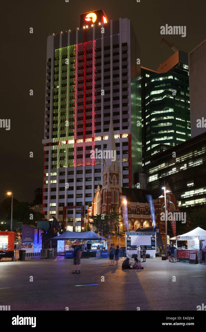 Brisbane, Australia. 12th November, 2014. A selection of buildings have ...