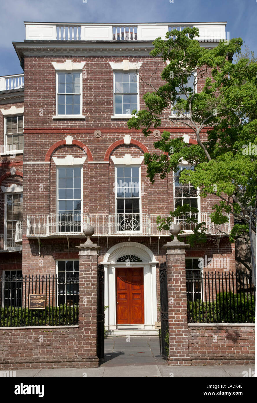 Exterior of Nathaniel Russell House Stock Photo - Alamy