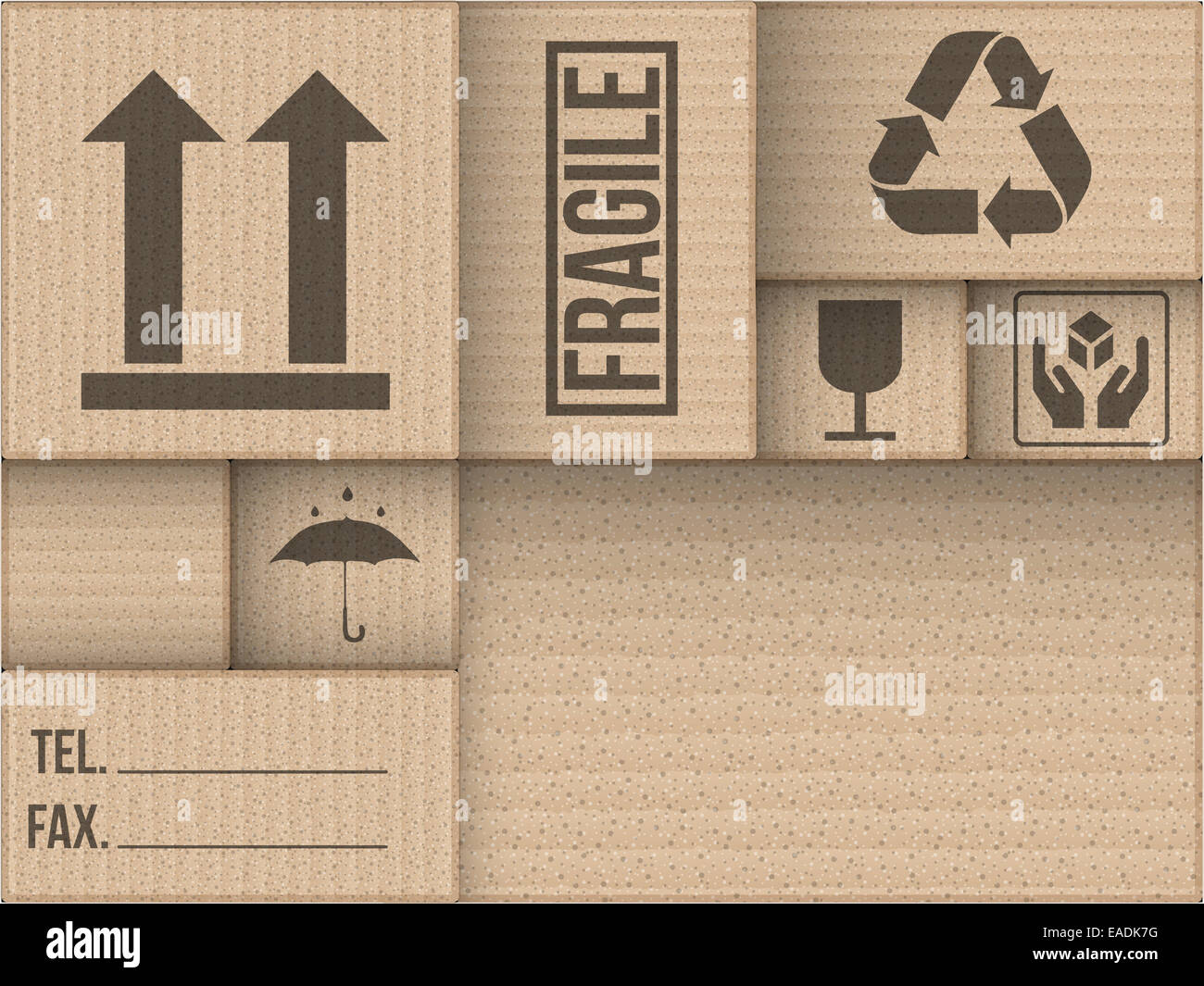 Background of cardboard package Stock Photo - Alamy