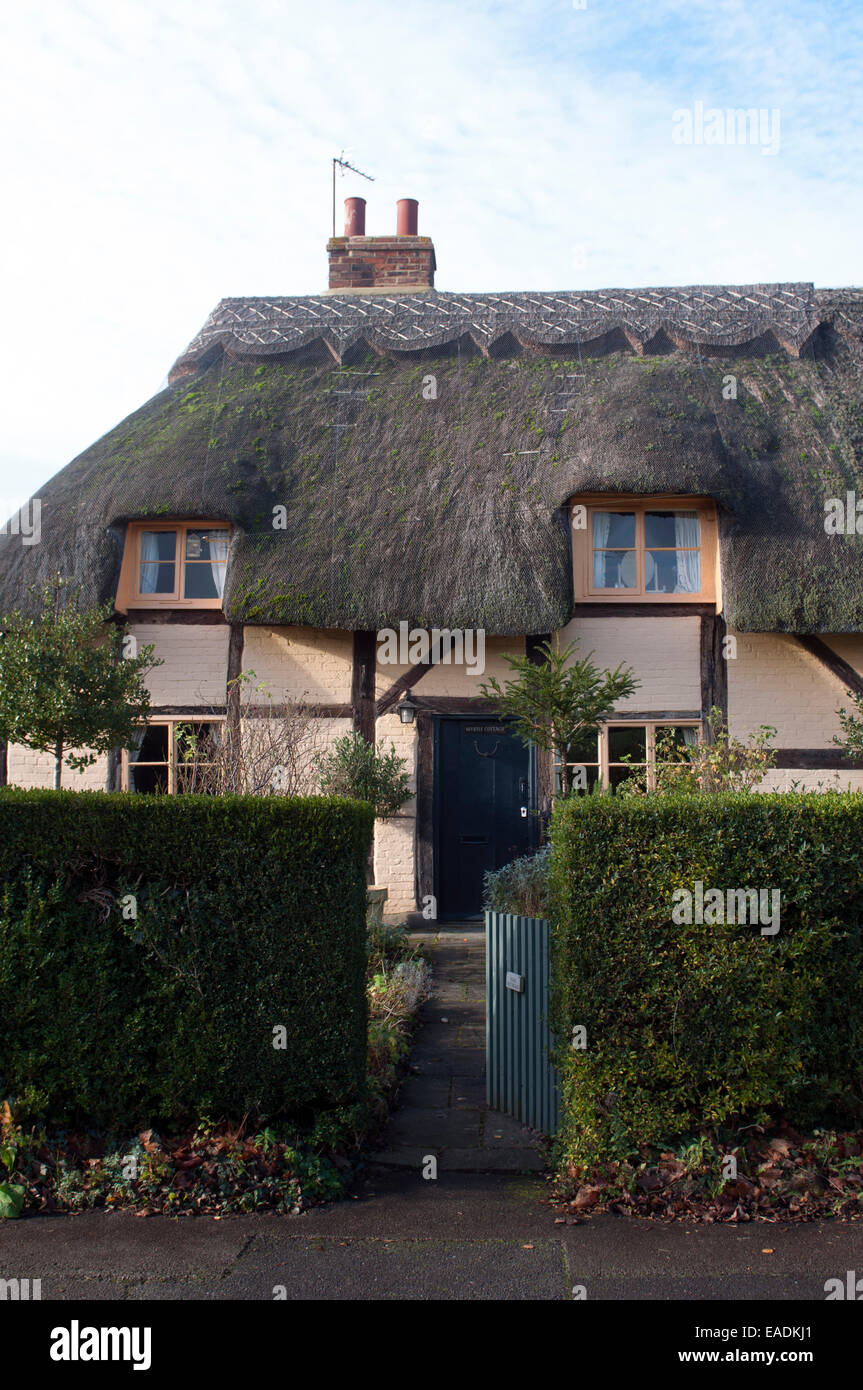 Thatched cottage in Eathorpe village, Warwickshire, England, UK Stock ...