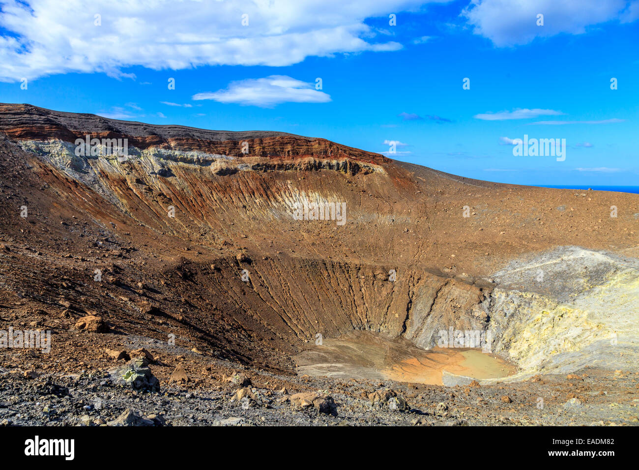 The active volcano in Vulcano Island Stock Photo - Alamy