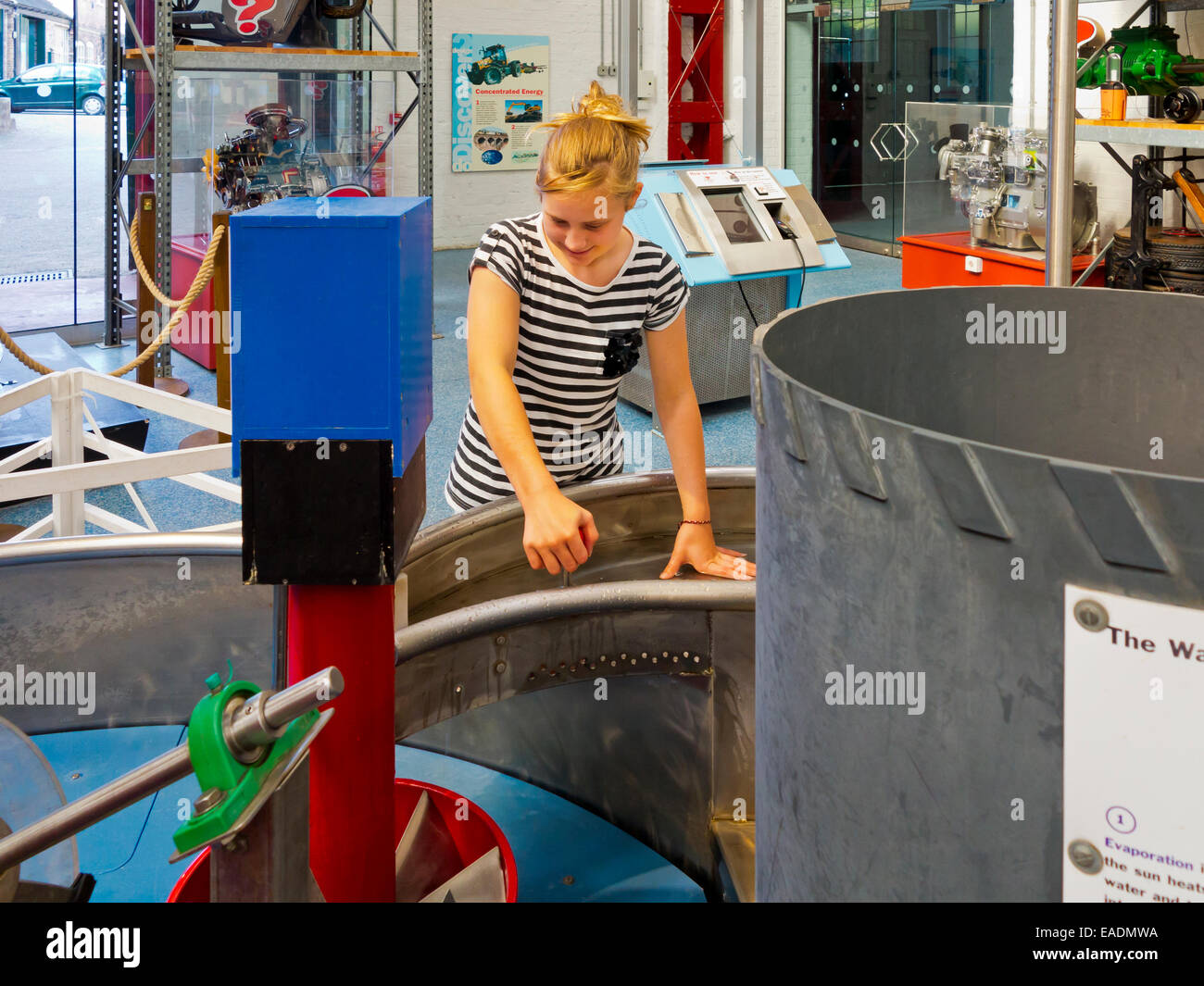 Exhibits inside Enginuity a design and technology museum run by ...