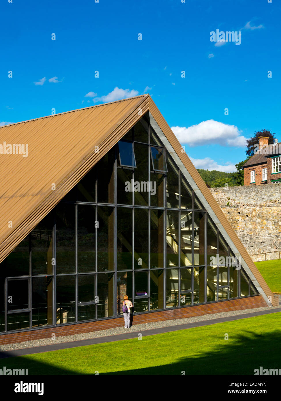 Building containing old blast furnace at Museum of Iron Coalbrookdale ...